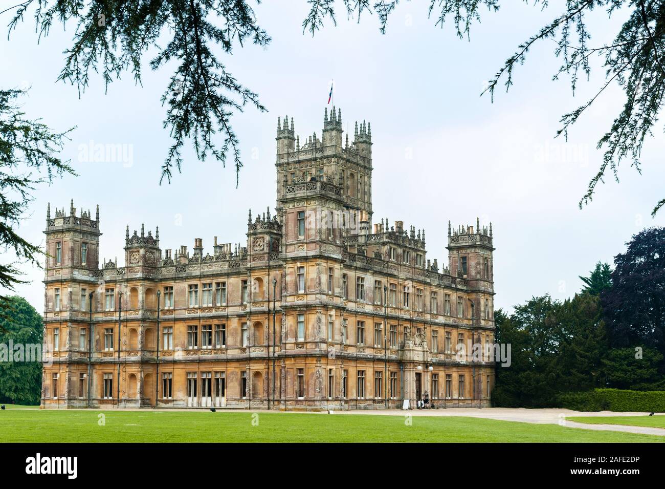 NEWBURY, HAMPSHIRE - Highclere Castle, a Jacobethan style country house ...