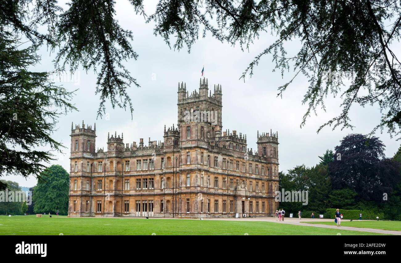NEWBURY, HAMPSHIRE - Highclere Castle, a Jacobethan style country house ...