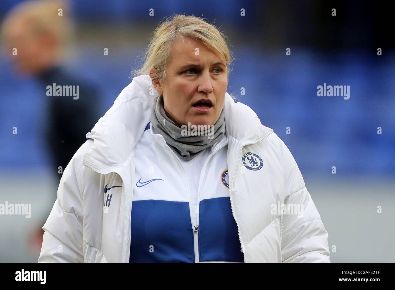 Chelsea manager Emma Hayes during the FA Women's Super League match at ...