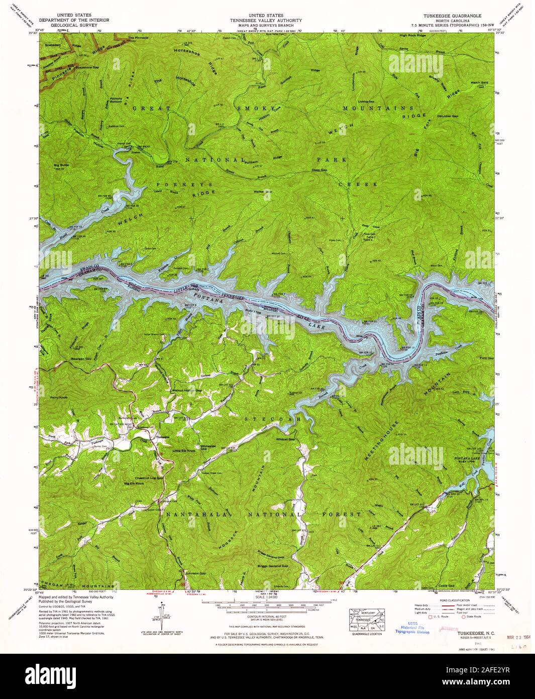USGS TOPO Map North Carolina NC Tuskeegee 164745 1961 24000 Restoration ...