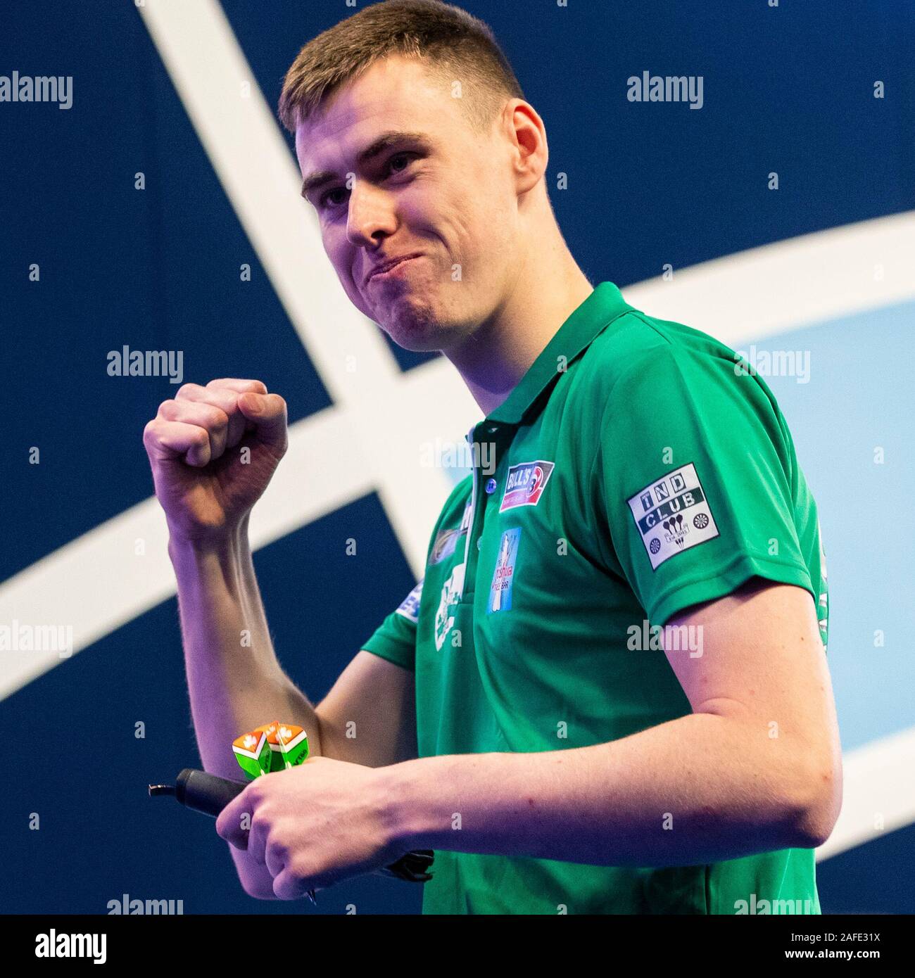 Londen, UK. 15th Dec, 2019. LONDEN, 14-12-2019, Darts player Ciaran ...