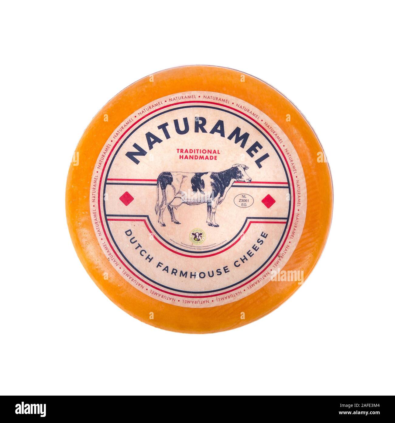 Cheese wheel isolated on white background. head cheese editorial ...