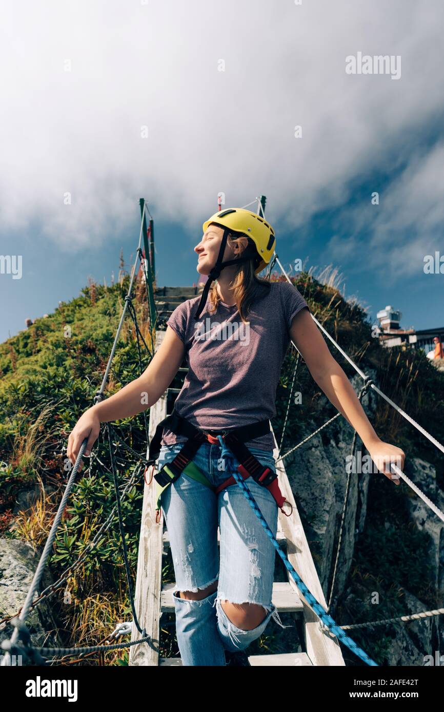 Portrait of a bold young woman Stock Photo - Alamy