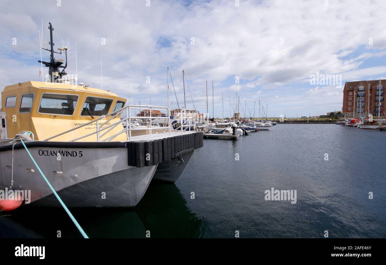 Hartlepool Marina England yachts and Boats Stock Photo - Alamy