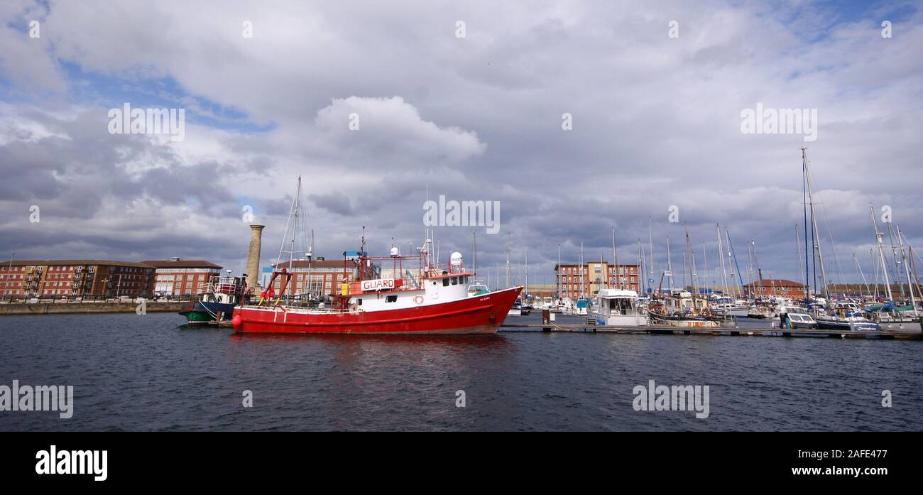 Hartlepool Marina England yachts and Boats Stock Photo - Alamy