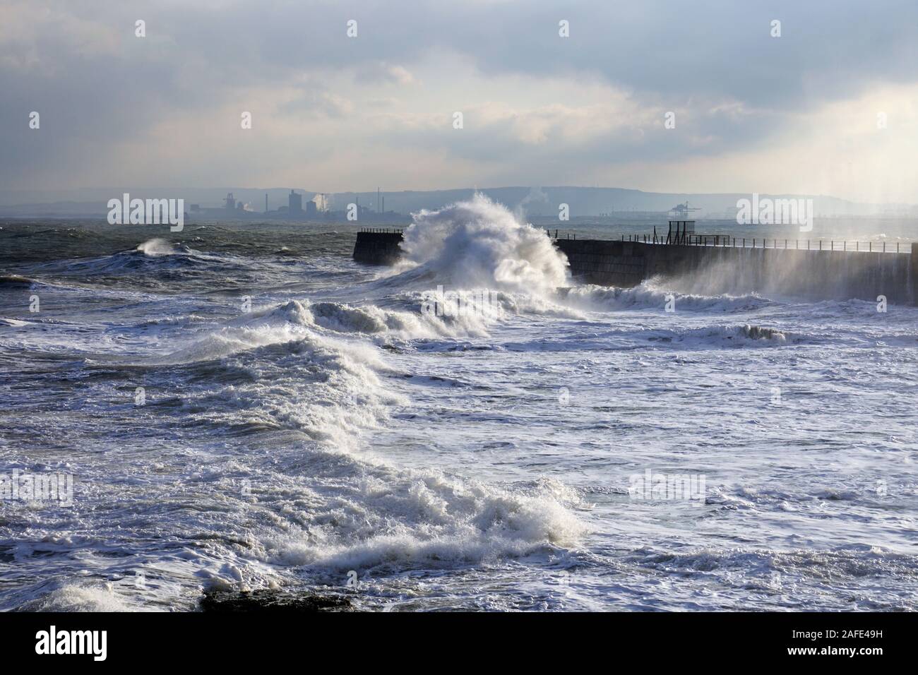 Stormy seas huge waves hi-res stock photography and images - Alamy