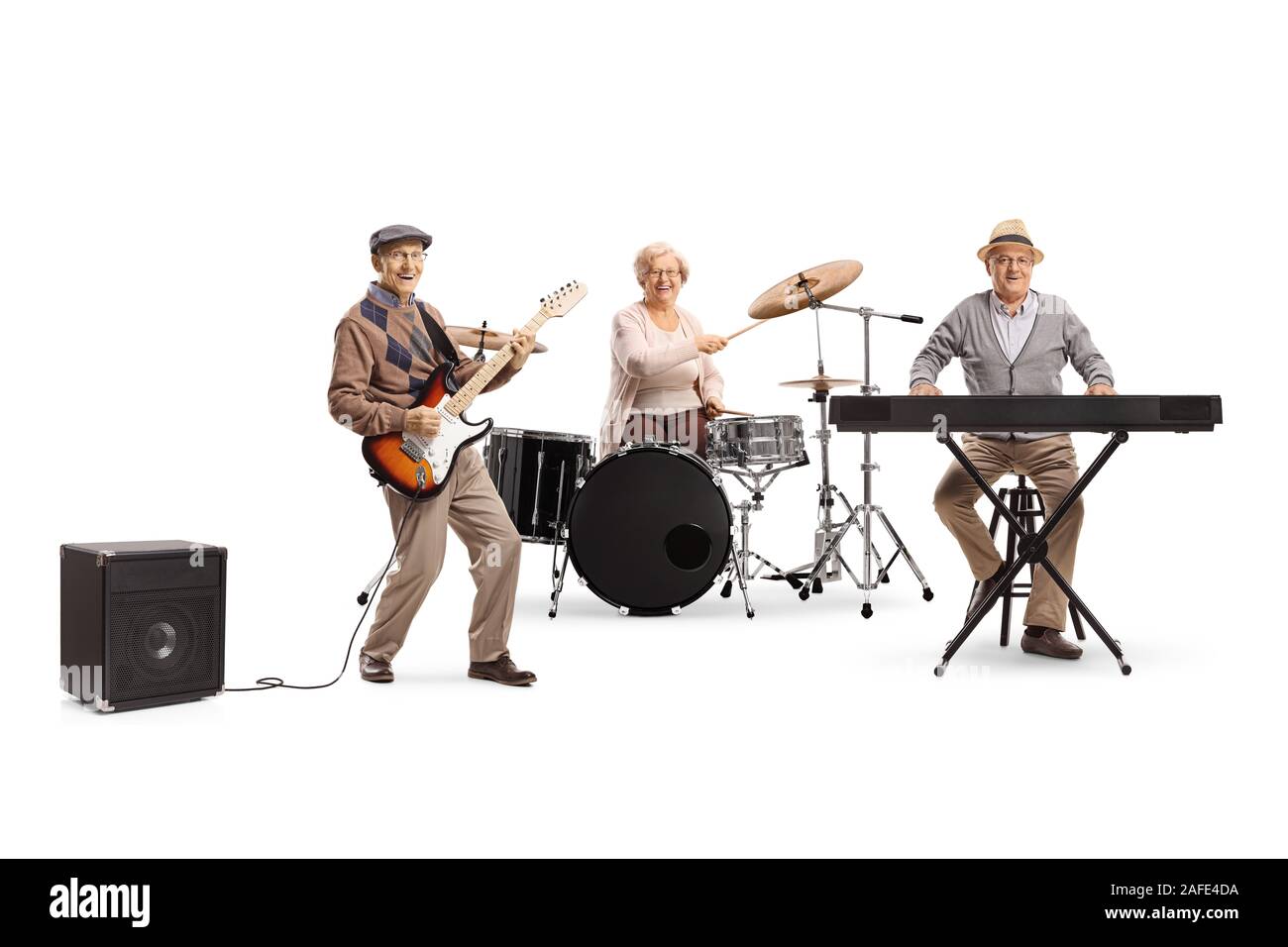 Man Playing Keyboard Cut Out Stock Images & Pictures - Alamy