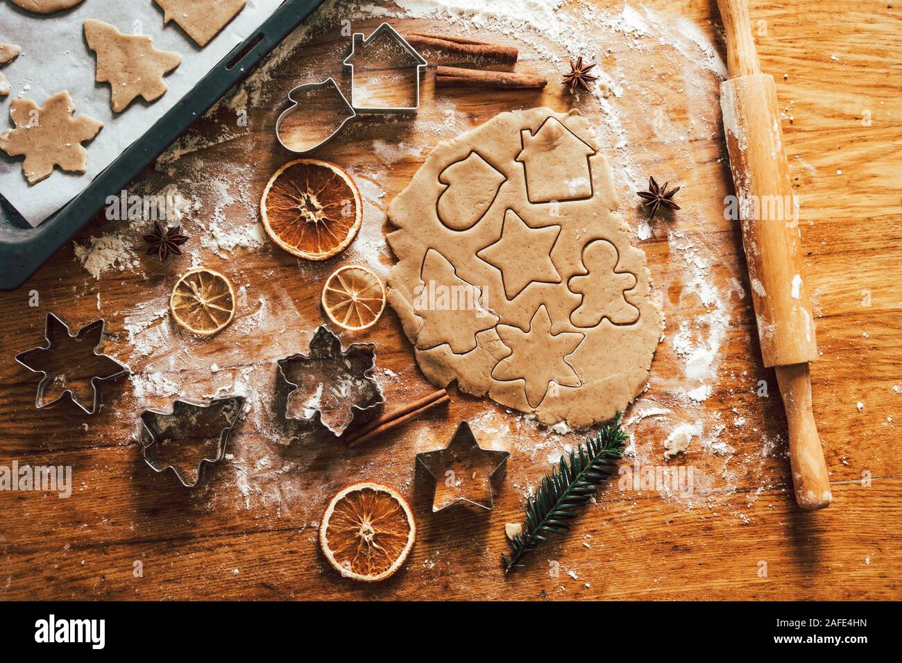 Christmas gingerbread cookies Stock Photo - Alamy
