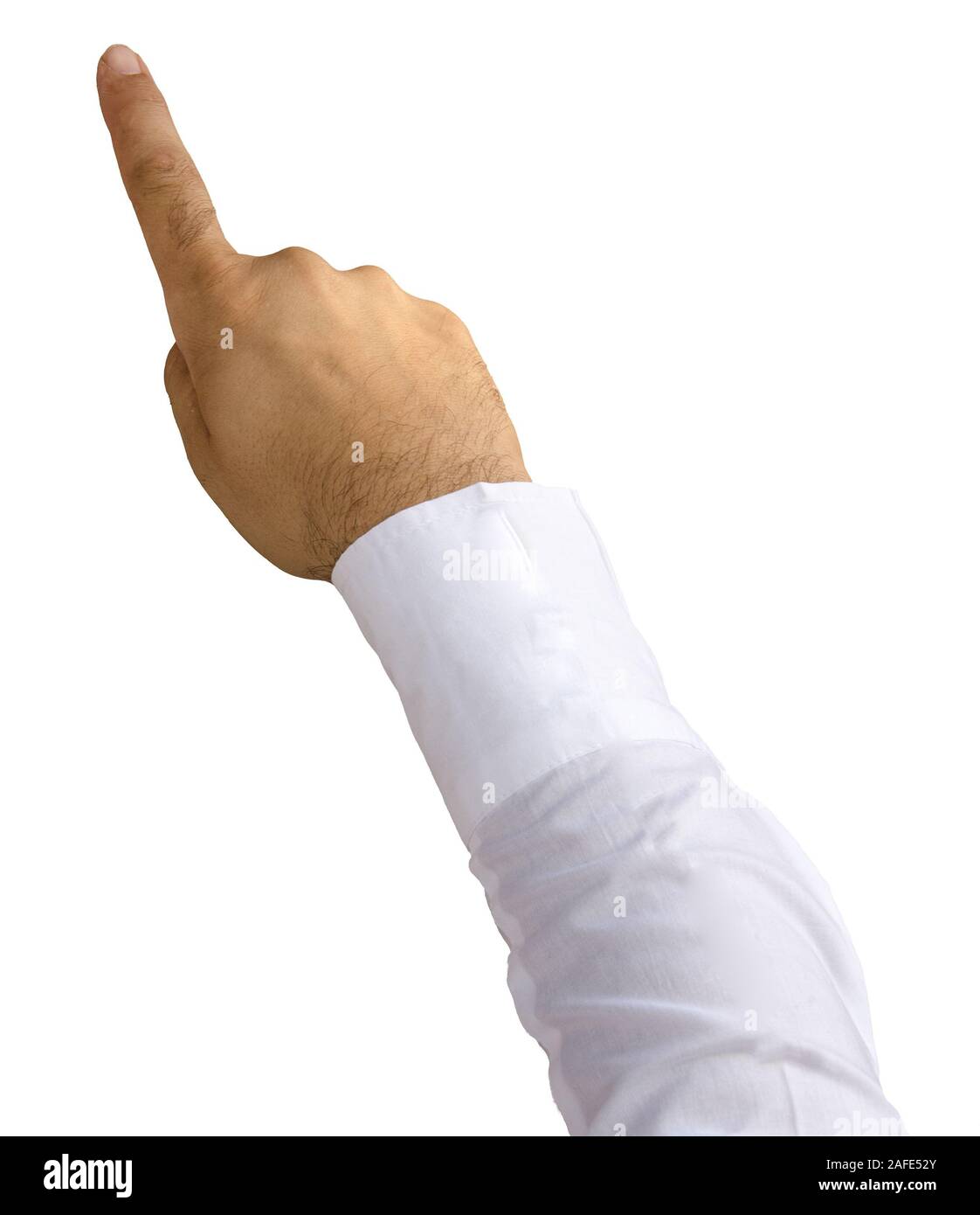 Hand pointing up Stock Photo - Alamy