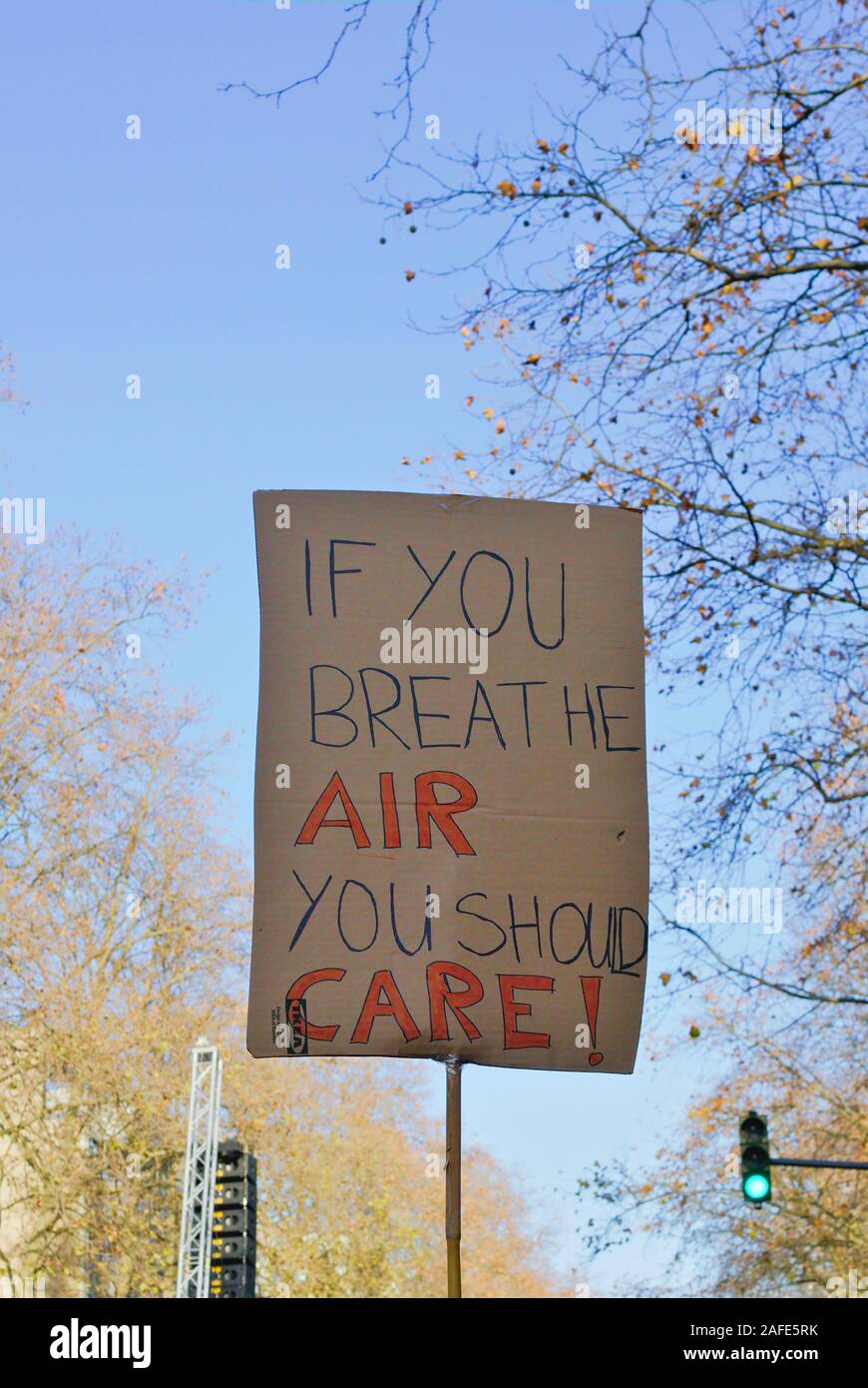Real People carrying climate protest signs on Fridays for Future ...