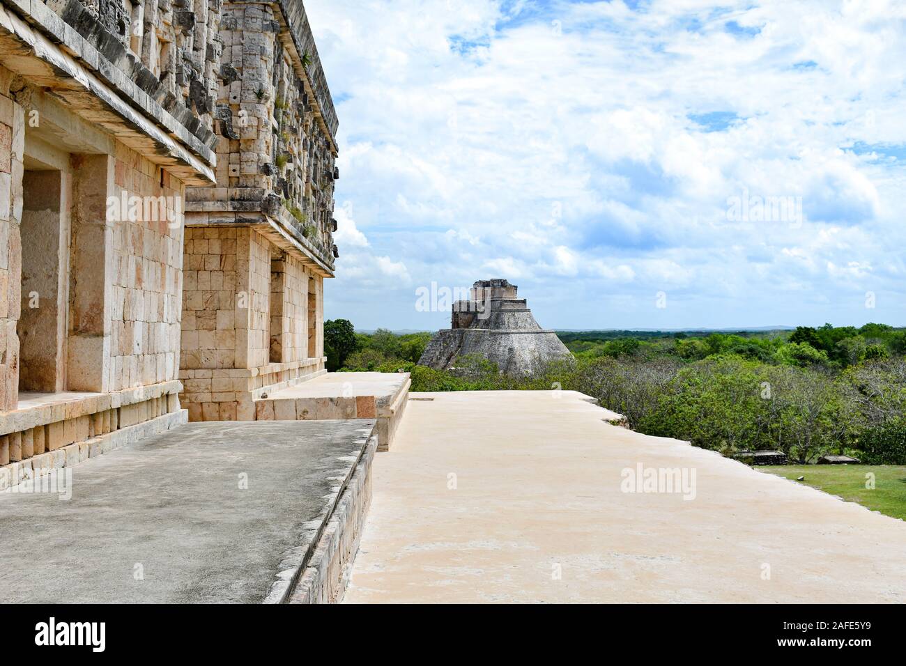 On the UNESCO site in Uxmal Stock Photo - Alamy