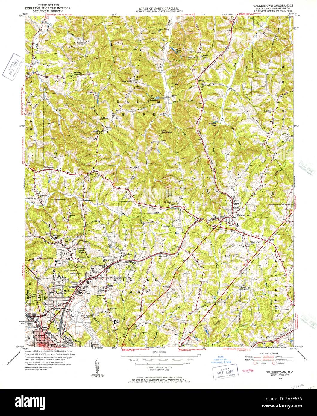 Map of walkertown hi-res stock photography and images - Alamy