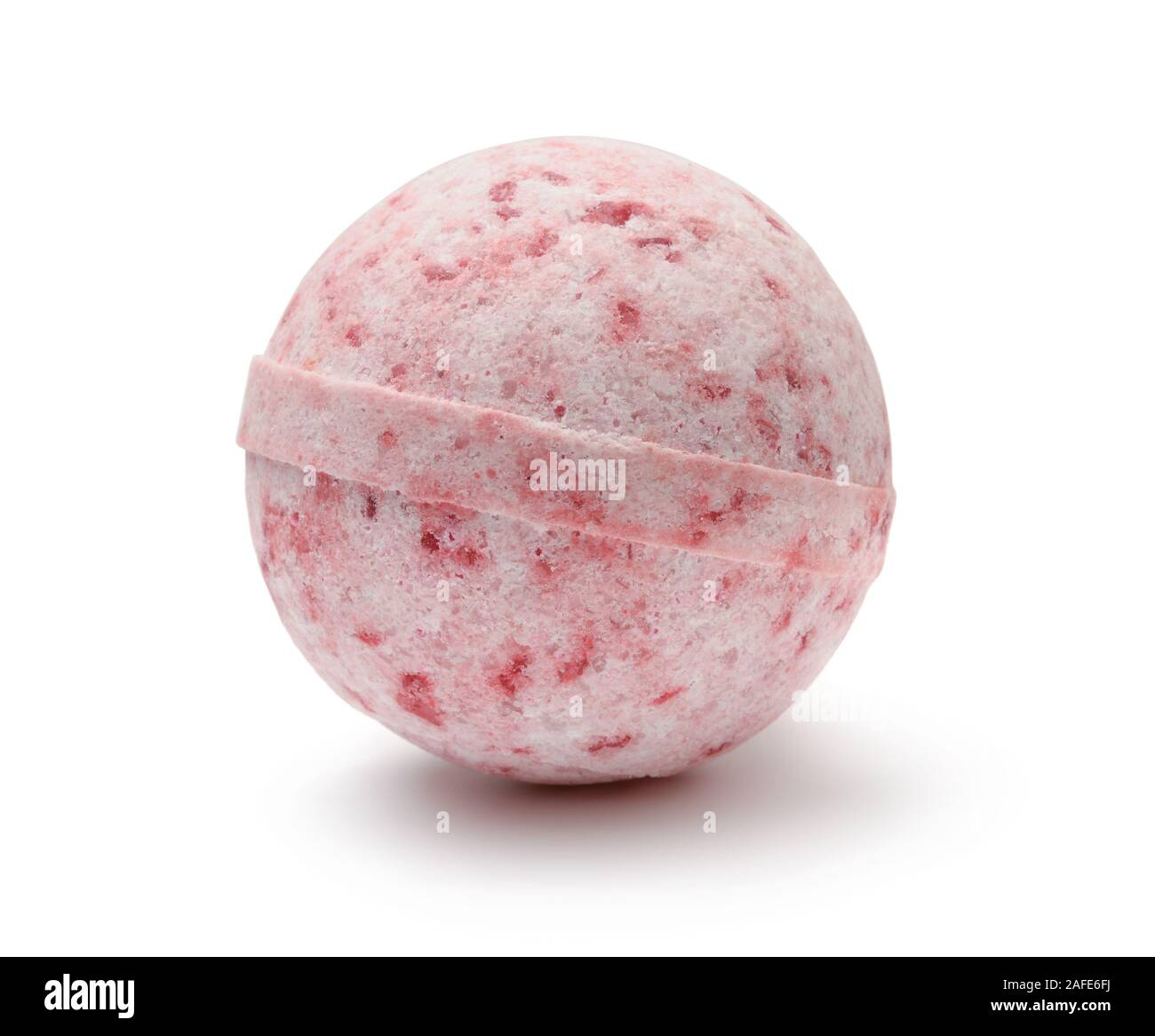Salt bath bomb isolated on white background Stock Photo - Alamy