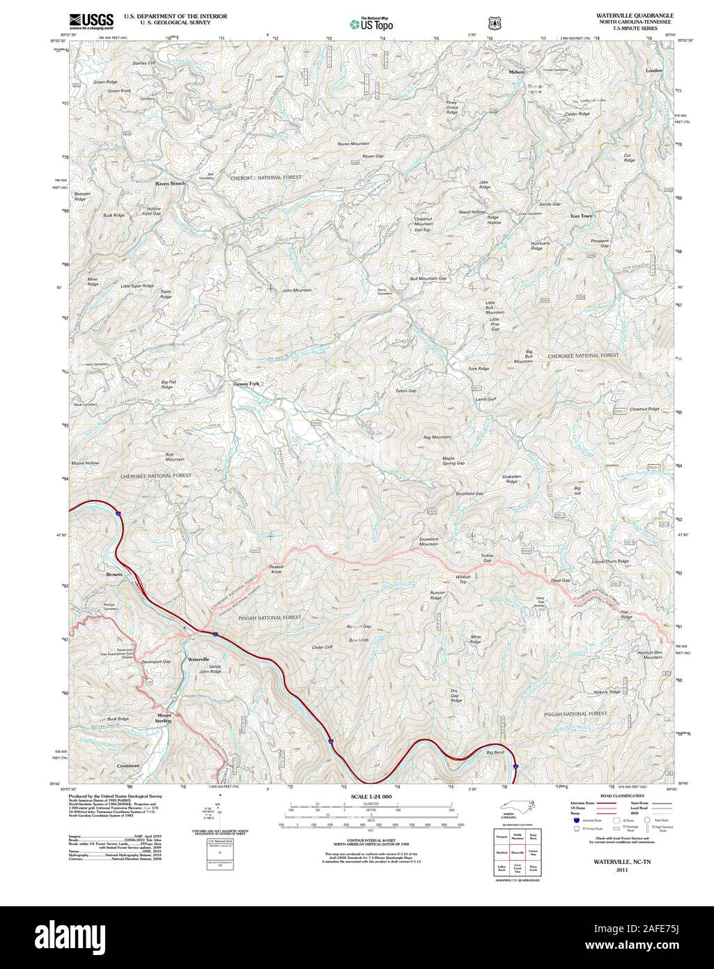 Map of waterville Cut Out Stock Images & Pictures - Alamy