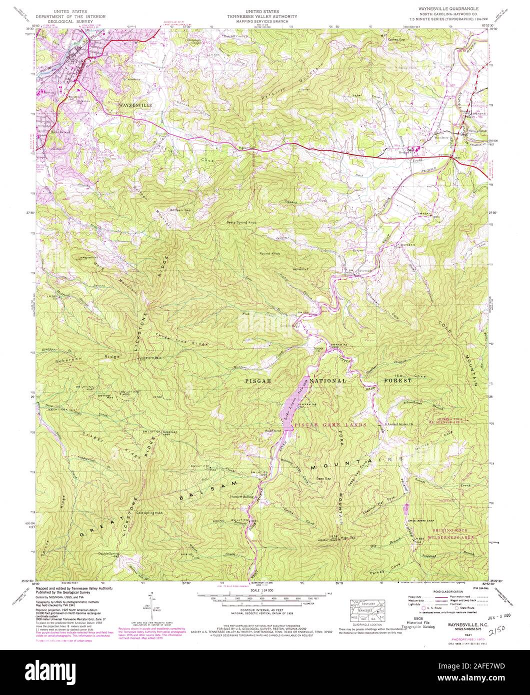 Map of waynesville hi-res stock photography and images - Alamy