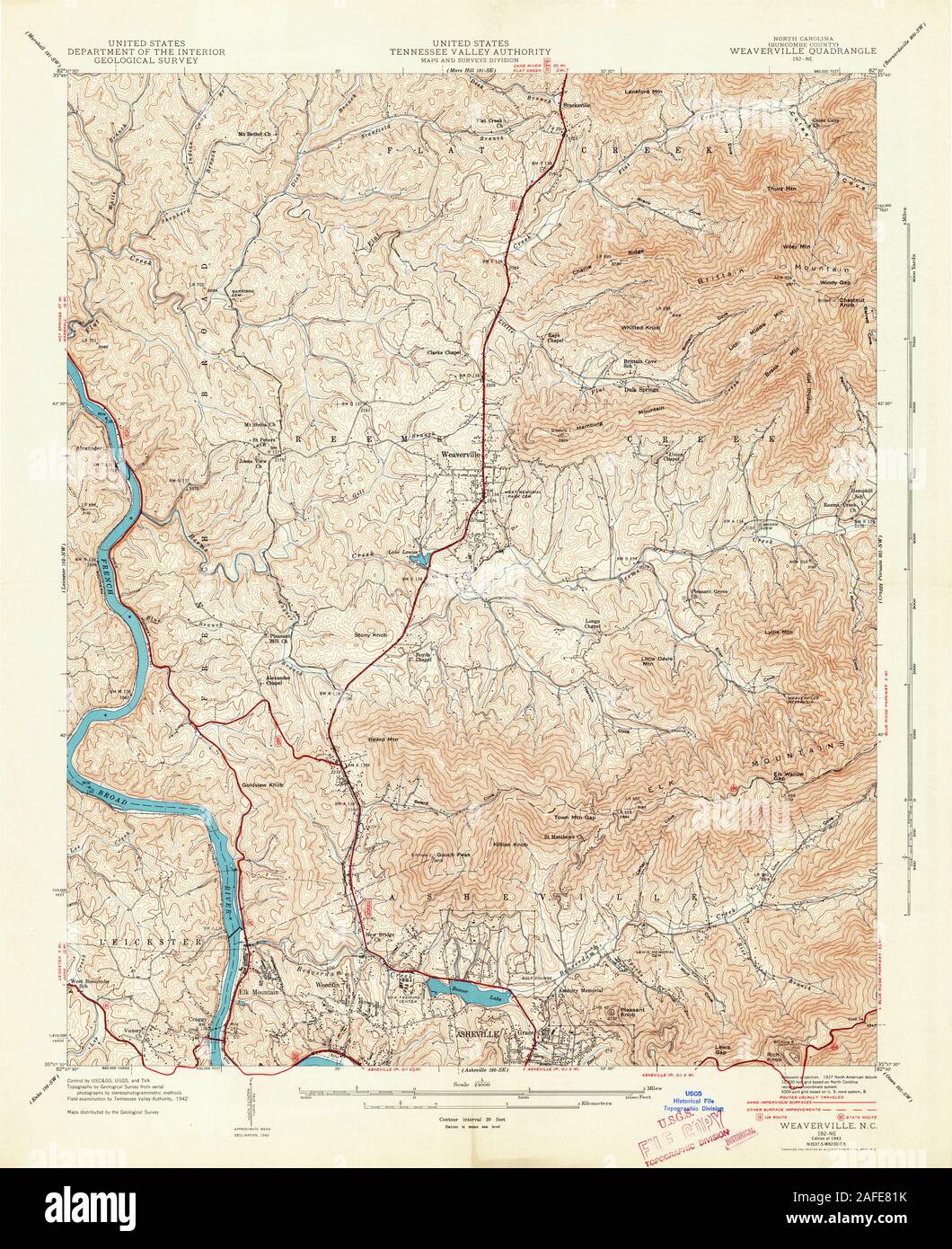 Weaverville map hi-res stock photography and images - Alamy