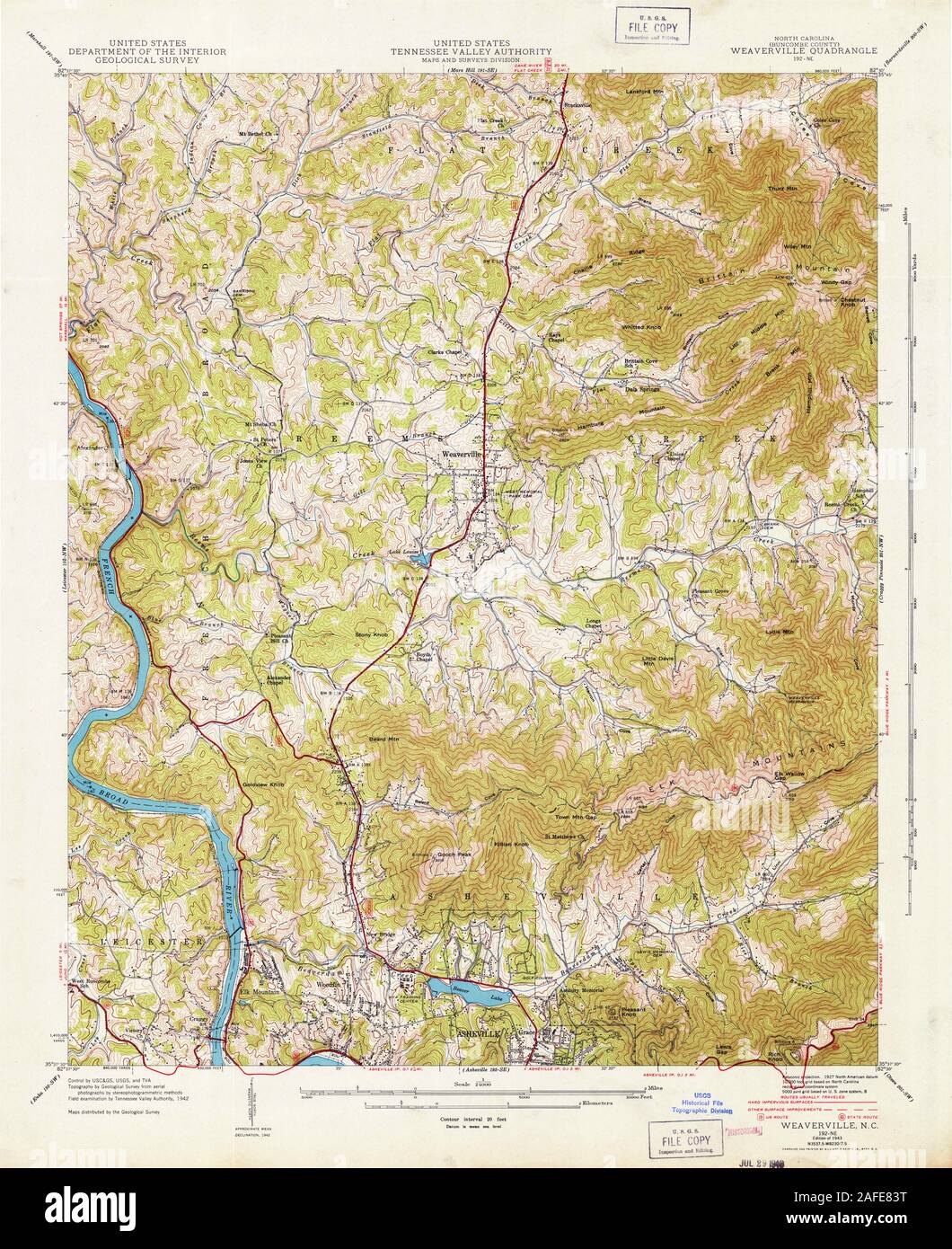 Weaverville map hi-res stock photography and images - Alamy