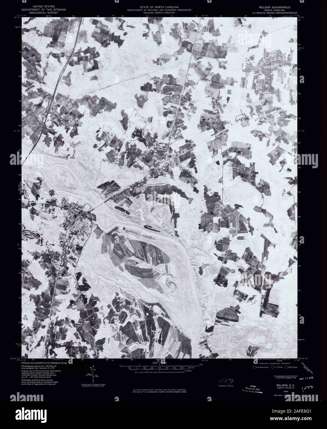 Map of weldon hi-res stock photography and images - Alamy
