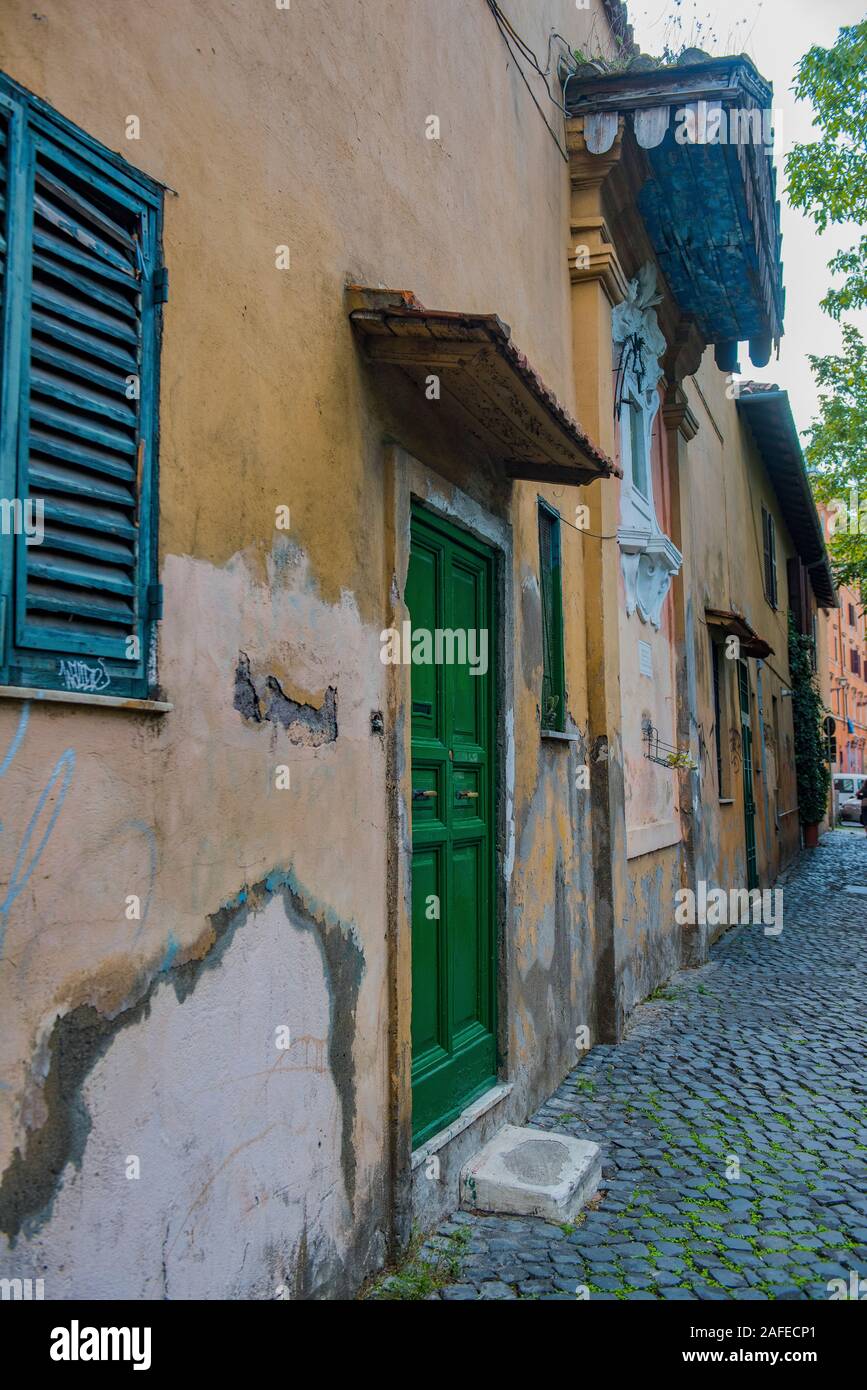 Old architecture and colorful landscape in Rome Stock Photo - Alamy