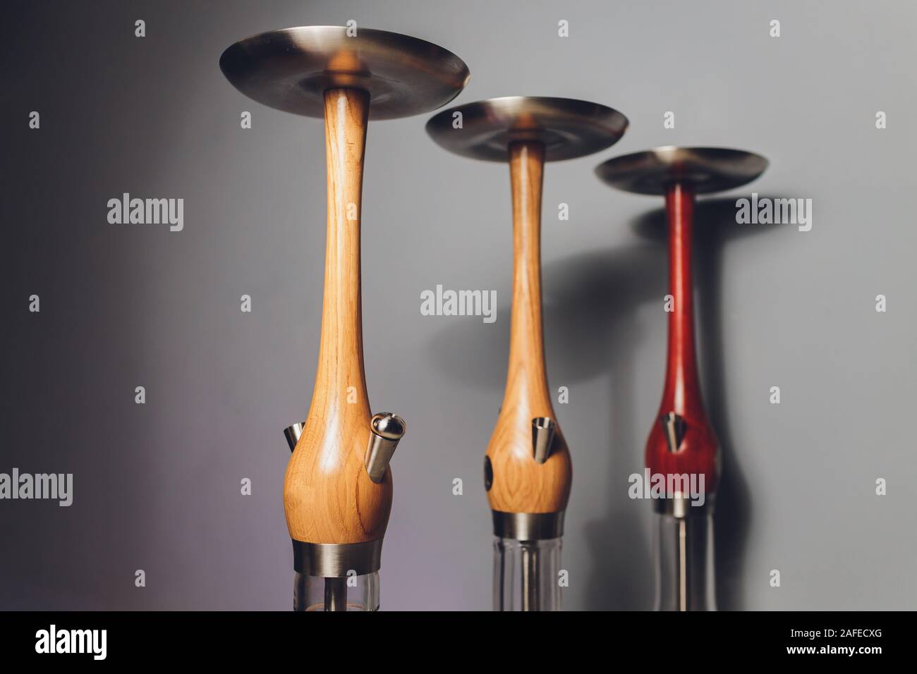 The hookah on the bar counter in a cafe Stock Photo - Alamy