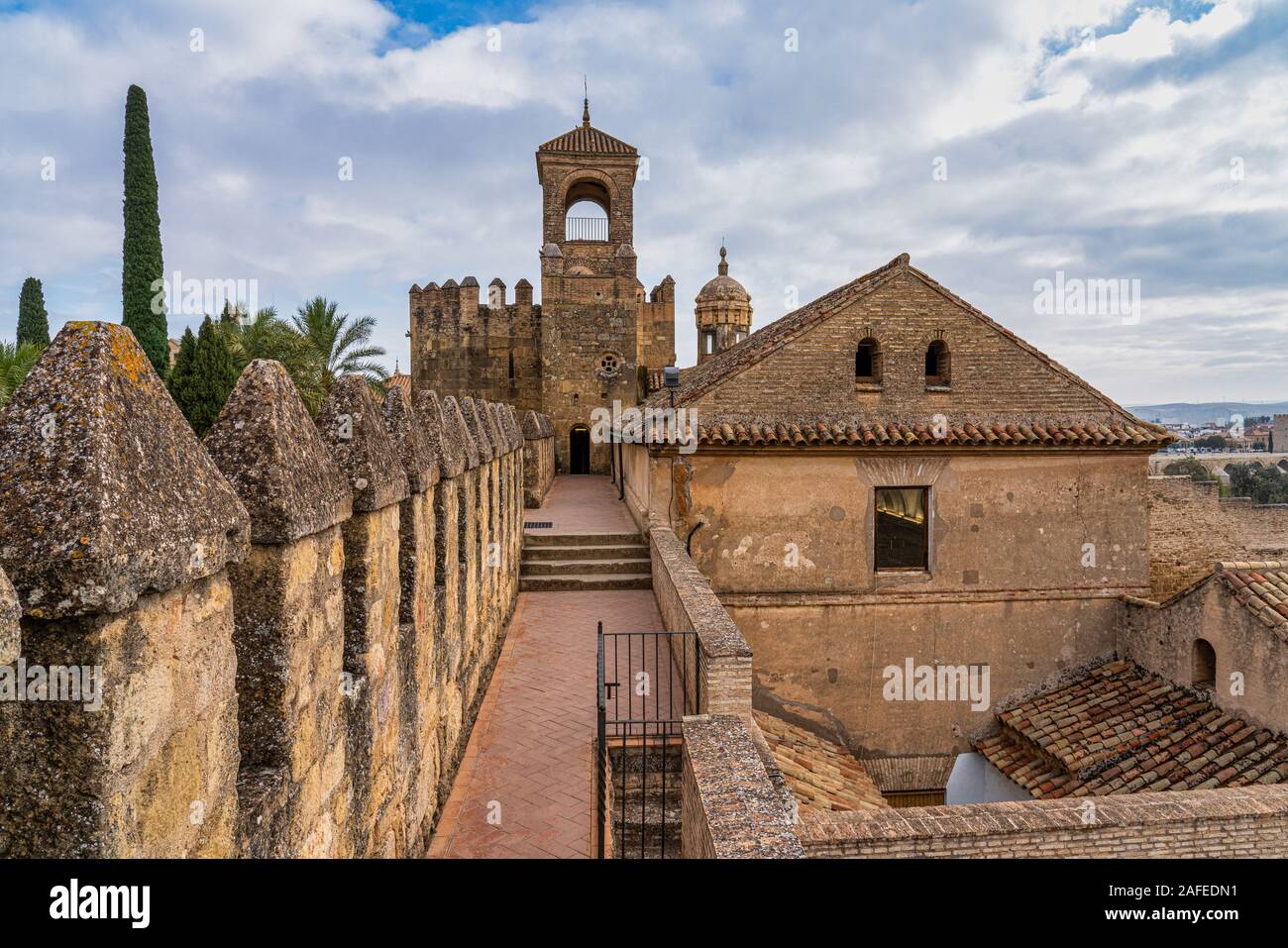 Alcazar de los Reyes Cristianos, Alcazar of the Christian Monarchs of Cordoba in Andalusia ...