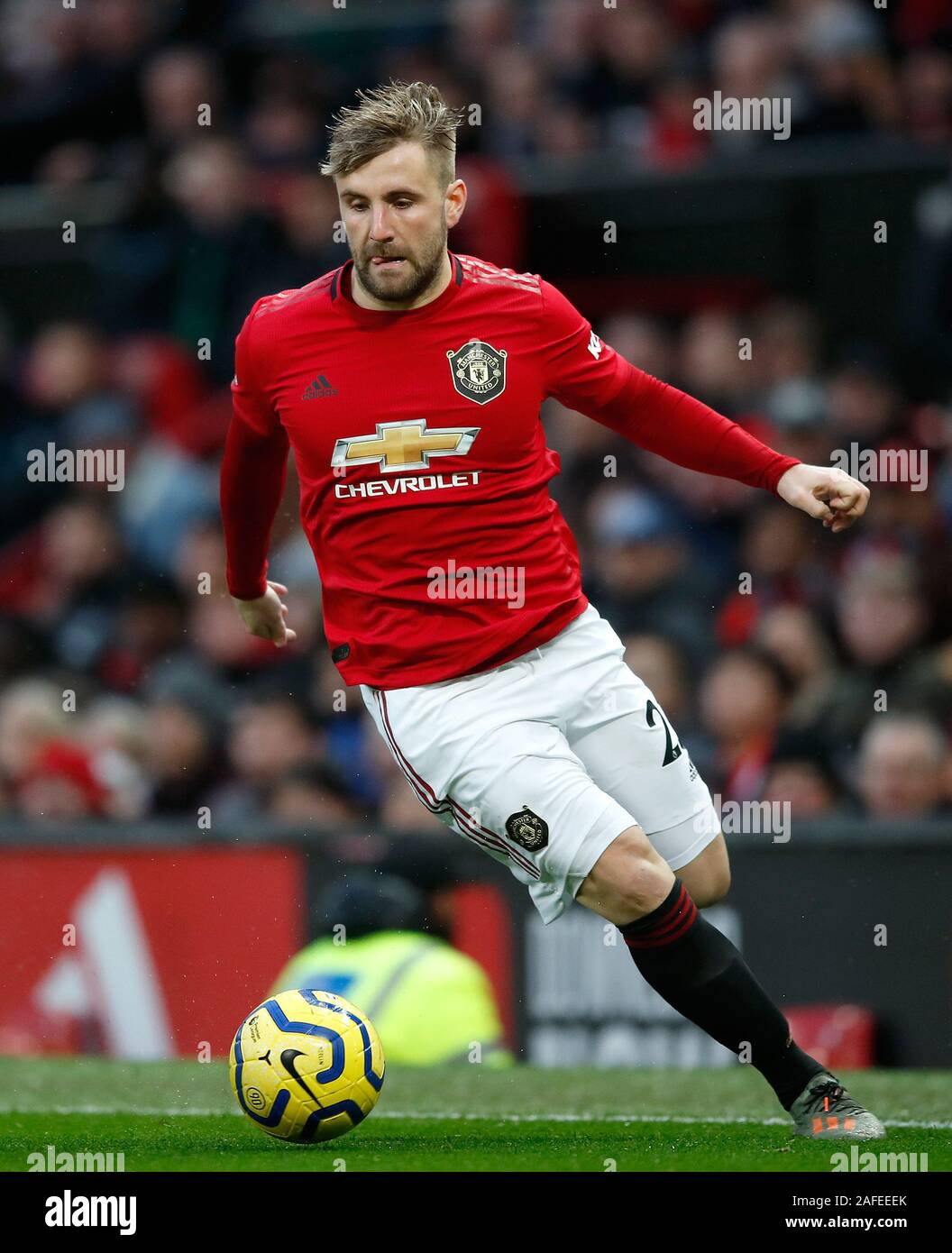 Manchester United's Luke Shaw during the Premier League match at Old ...