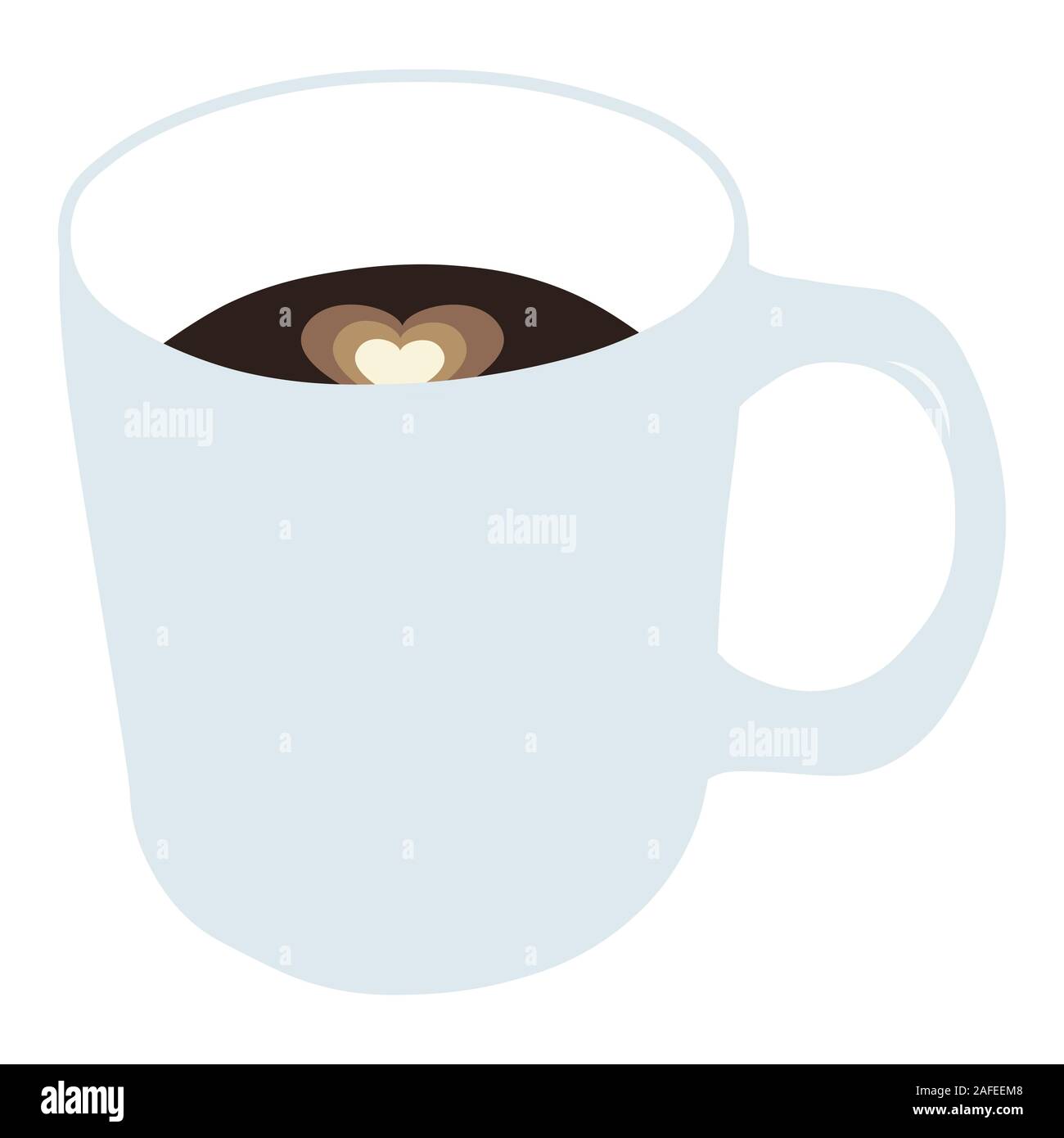 White chocolate in glass Stock Vector Images - Alamy