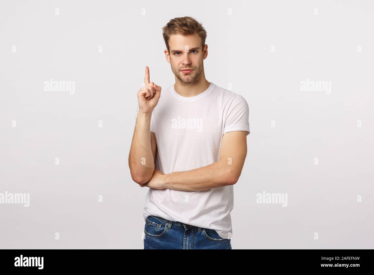 I got solution. Charming clever blond bearded male coworker have ...