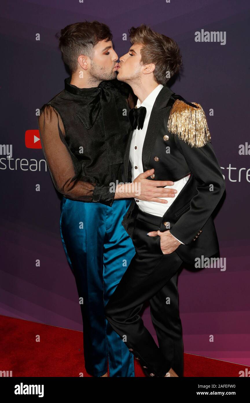 Beverly Hills Usa 13th Dec 2019 Joey Graceffa With Life Partner Daniel Preda At The Award