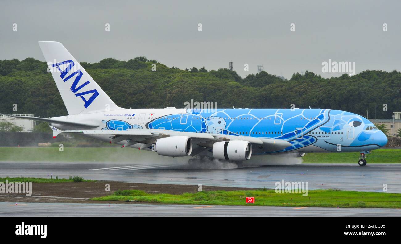 Ana airways airbus a380 hi-res stock photography and images - Alamy