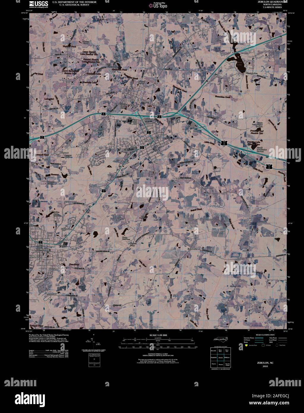 Map of zebulon hi-res stock photography and images - Alamy
