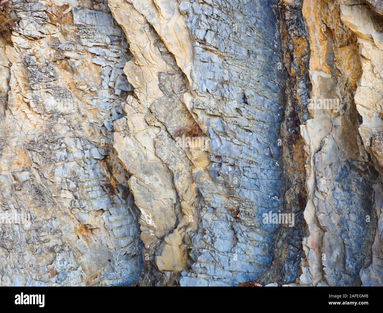 Colorful stone cliffs on the coast of the sea. Tuapse, Black Sea ...