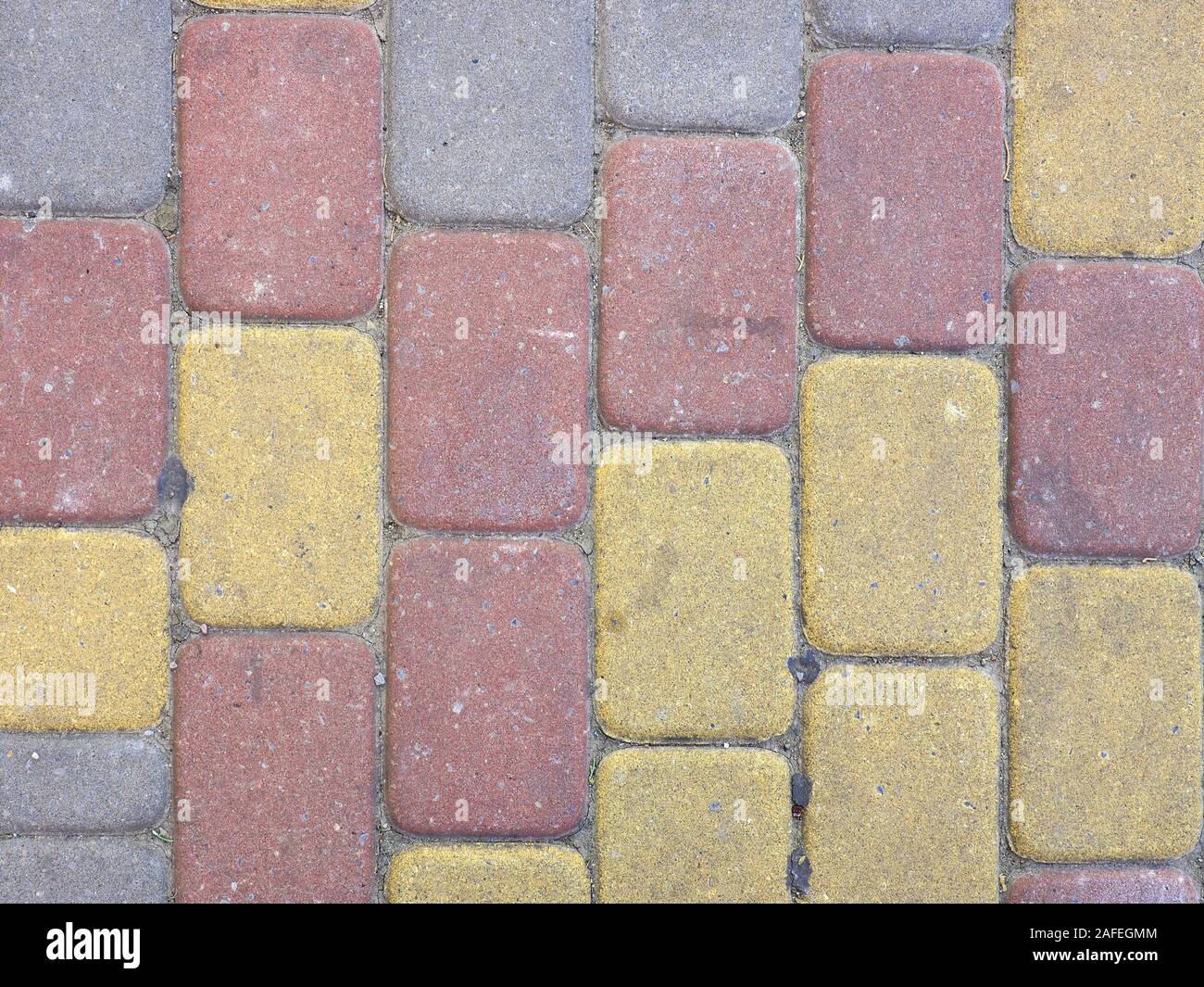 Multi-colored paving slabs. Tuapse, Black Sea, Caucasus Stock Photo - Alamy