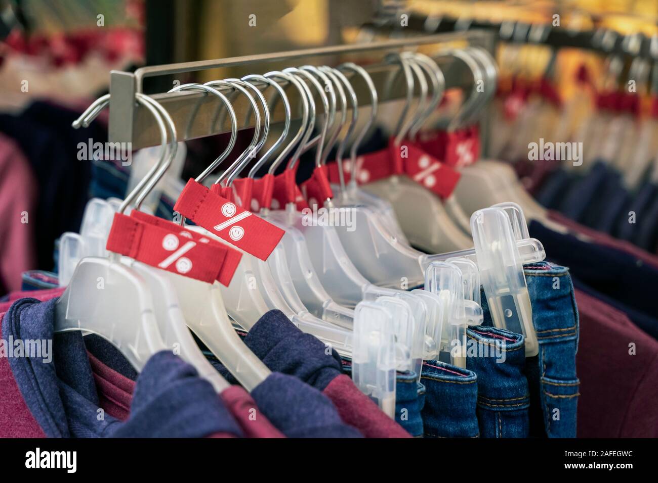 Clothes children on hangers hi-res stock photography and images - Alamy