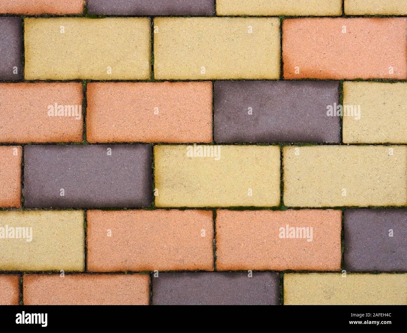 Multi-colored paving slabs. Caucasus Stock Photo - Alamy