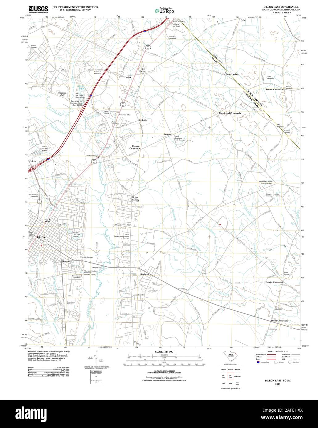 Map of dillon Cut Out Stock Images & Pictures - Alamy