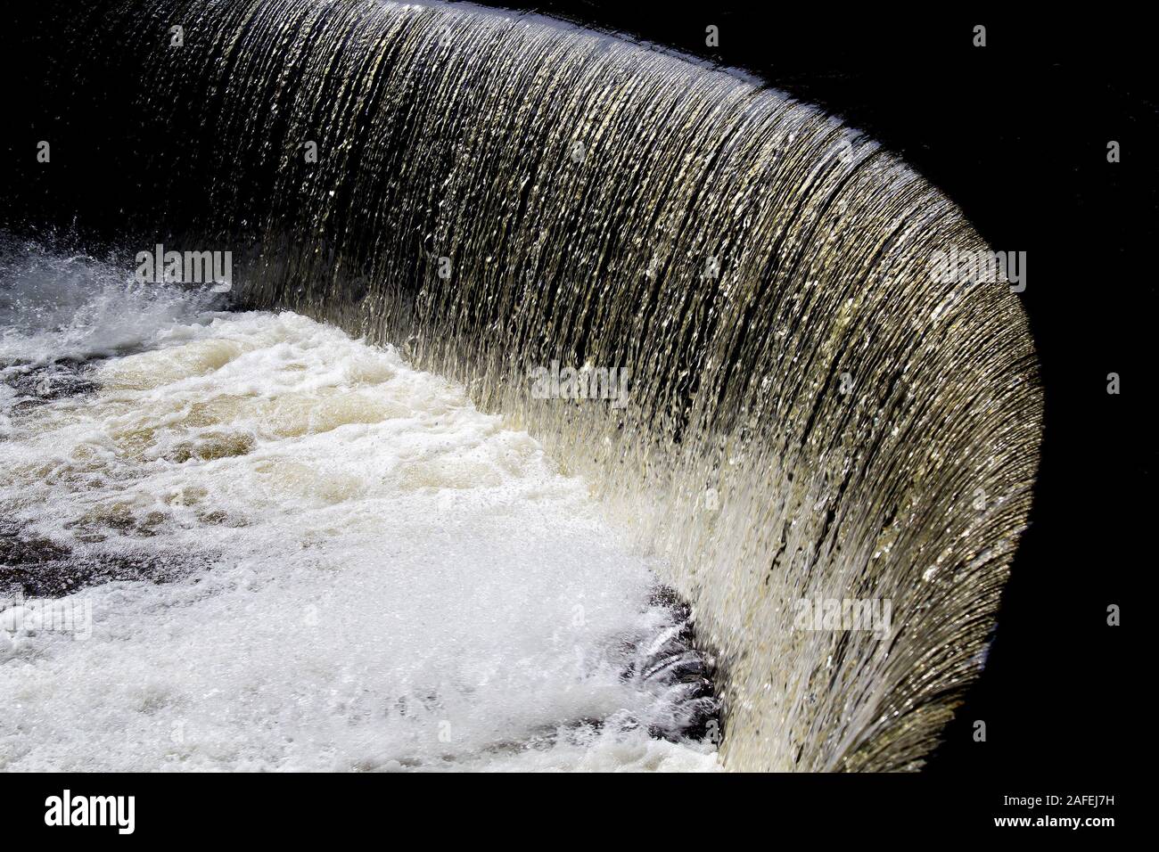Waterfall at Magdale, Honley Stock Photo - Alamy