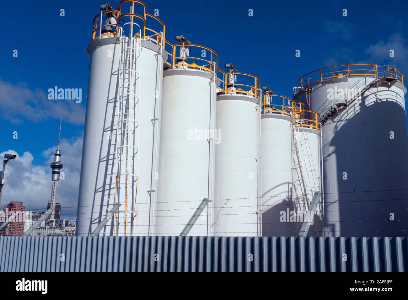 The 'Tank Farm', Wynyard Point industrial storage area on Auckland's ...