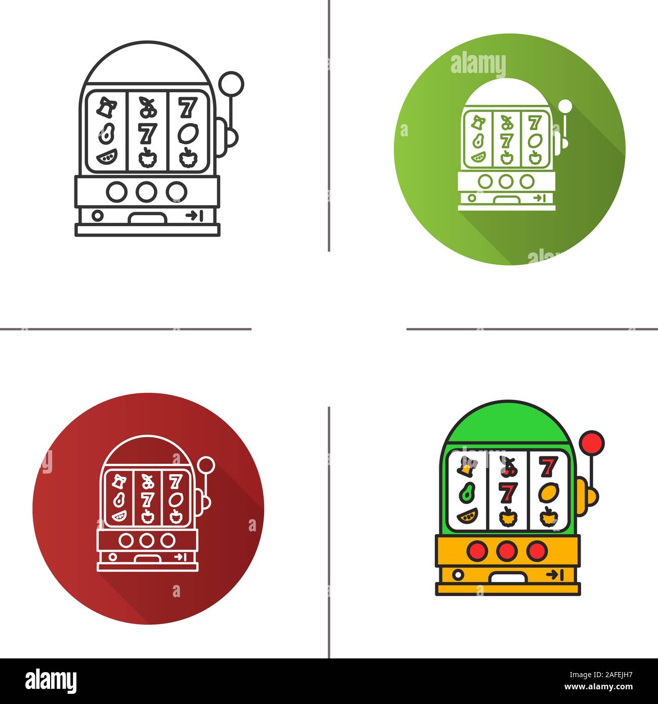 Armed bandit icon Stock Vector Images - Alamy