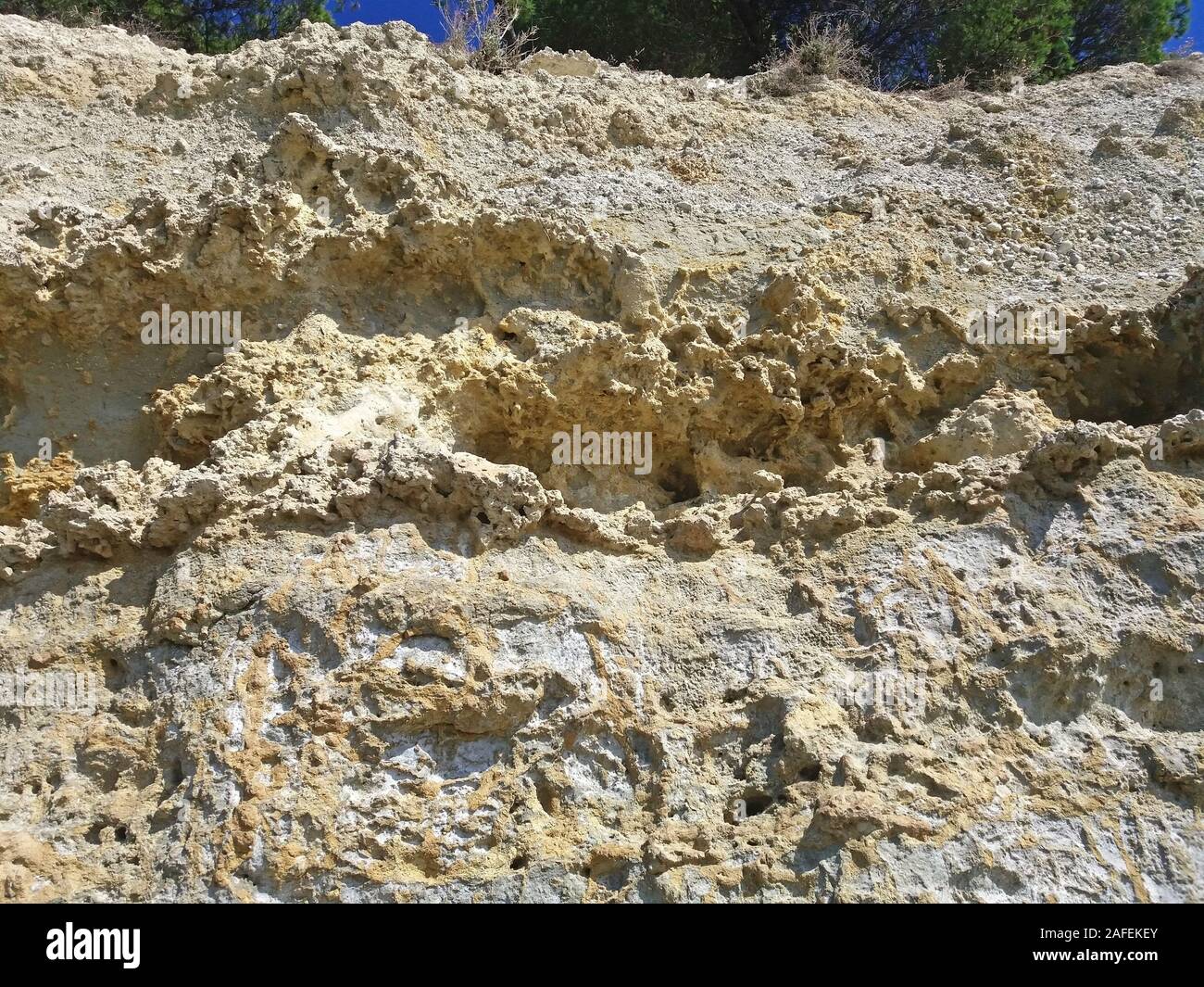 landscape with a rock in Greece . Rock texture Stock Photo - Alamy