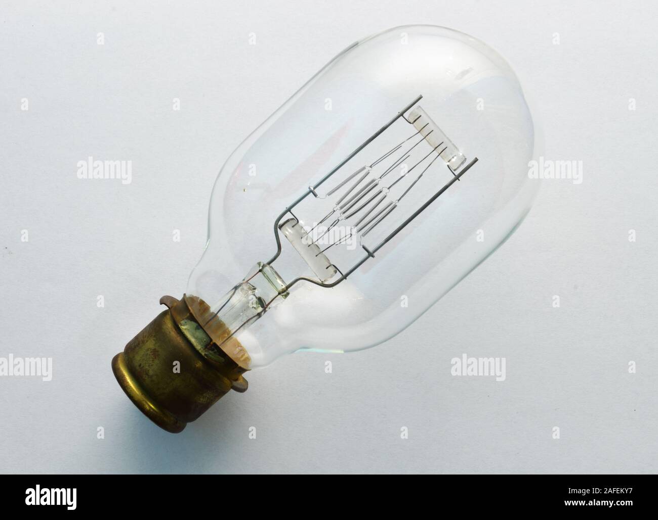 Vintage glass metal light bulb Stock Photo - Alamy