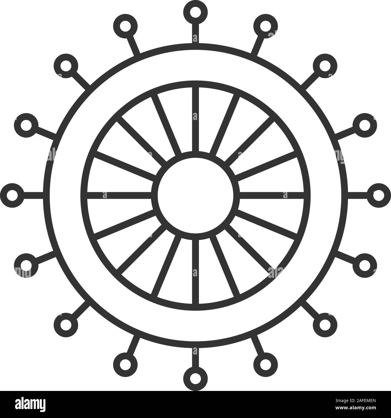 Straight pins set linear icon. Thin line illustration. Contour symbol ...