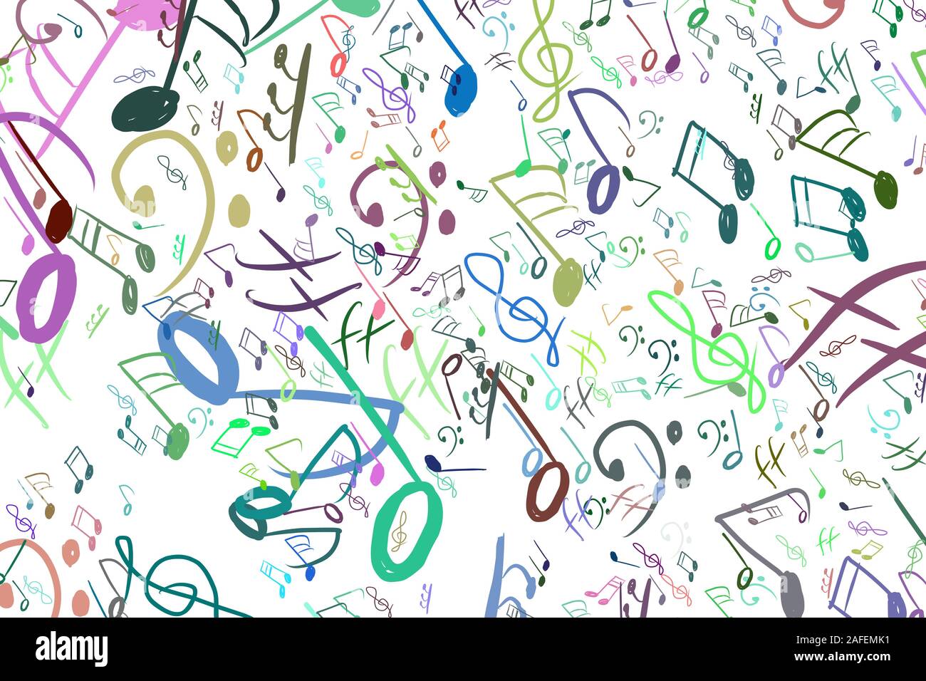 Background or backdrop, musical note tone chromatic scale, for design ...