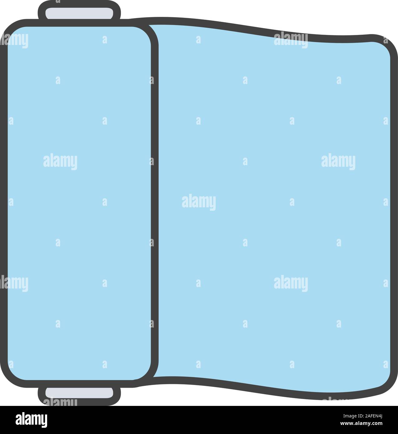 Fabric roll color icon. Textile. Isolated vector illustration Stock ...