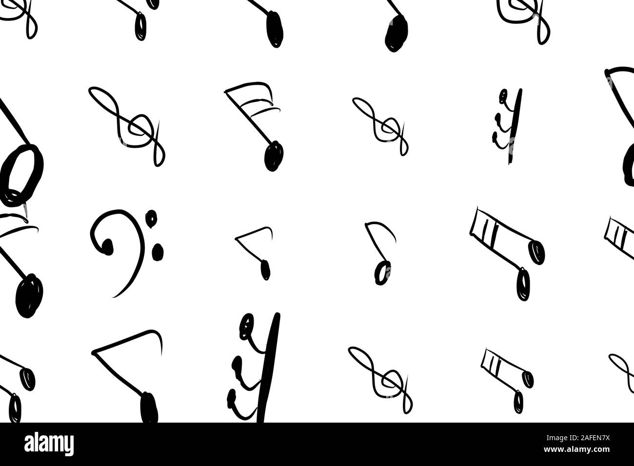 Abstract musical note illustrations background,tone chromatic scale ...