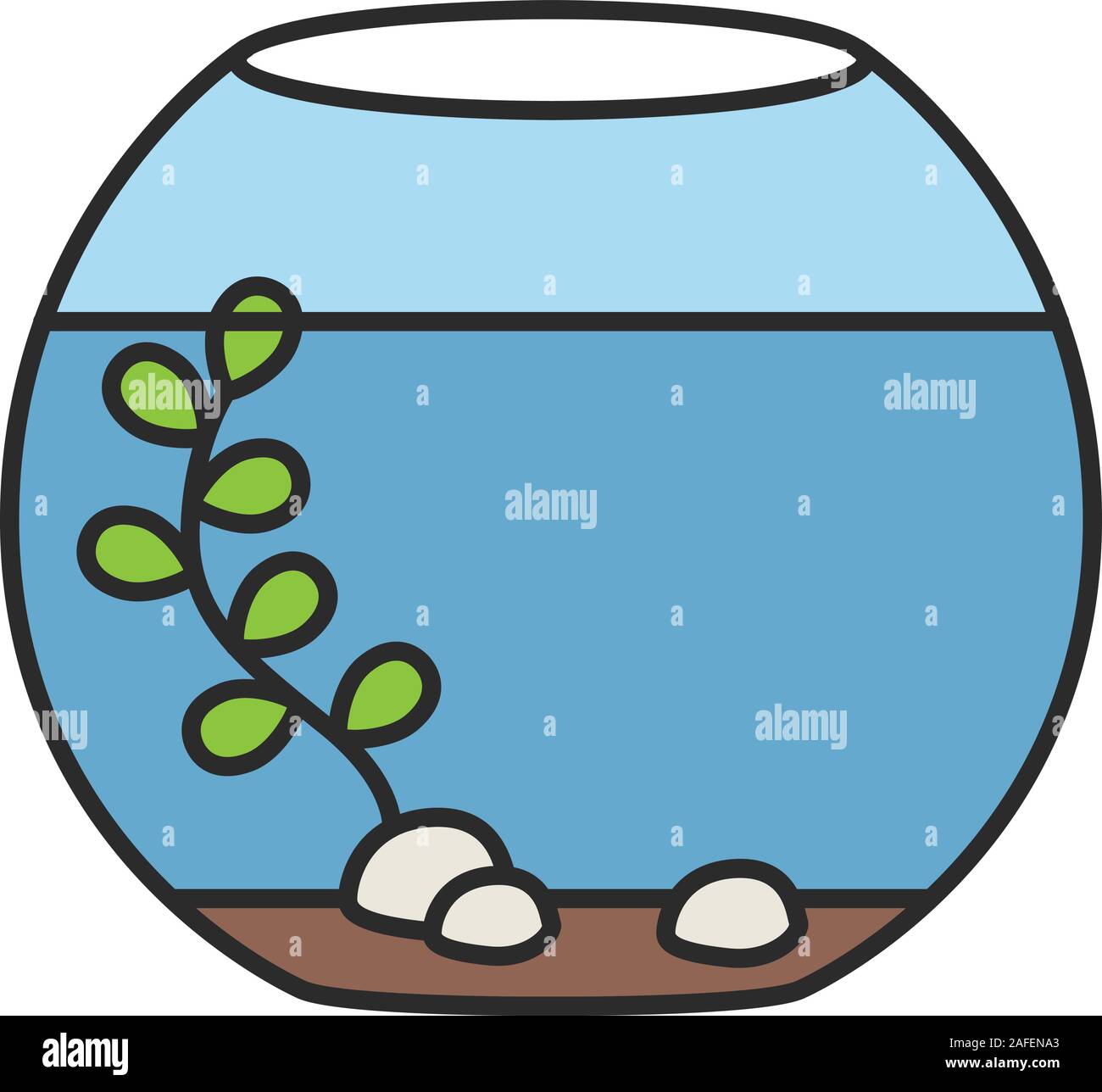 Empty Fish Tank Cartoon