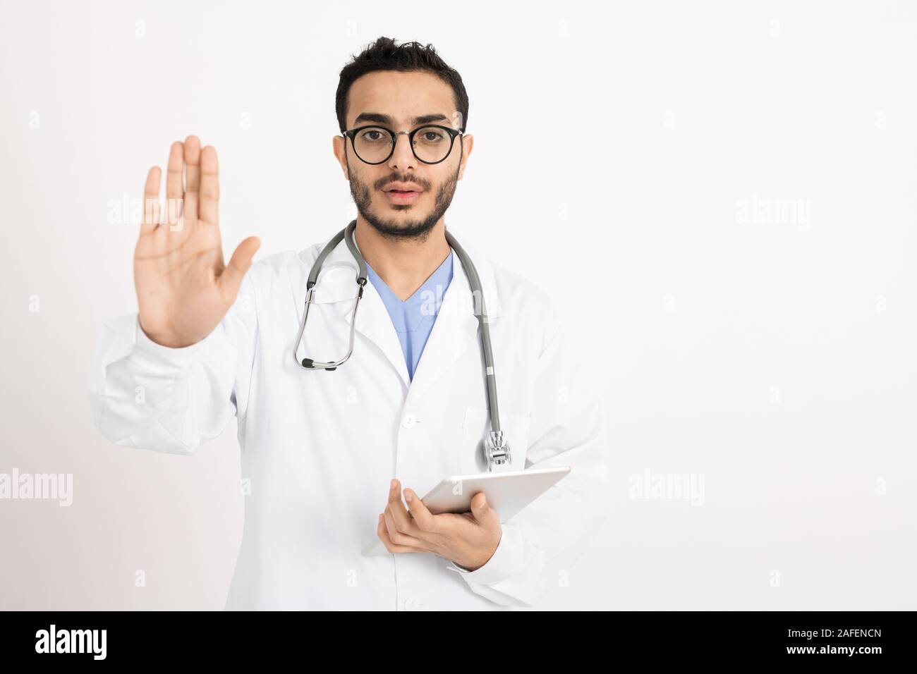 Stethoscope and warning sign hi-res stock photography and images - Alamy