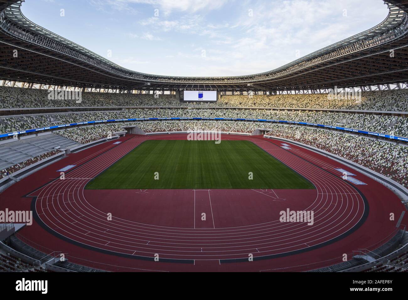 December 15, 2019, Tokyo, Japan: The new National Stadium is seen ...