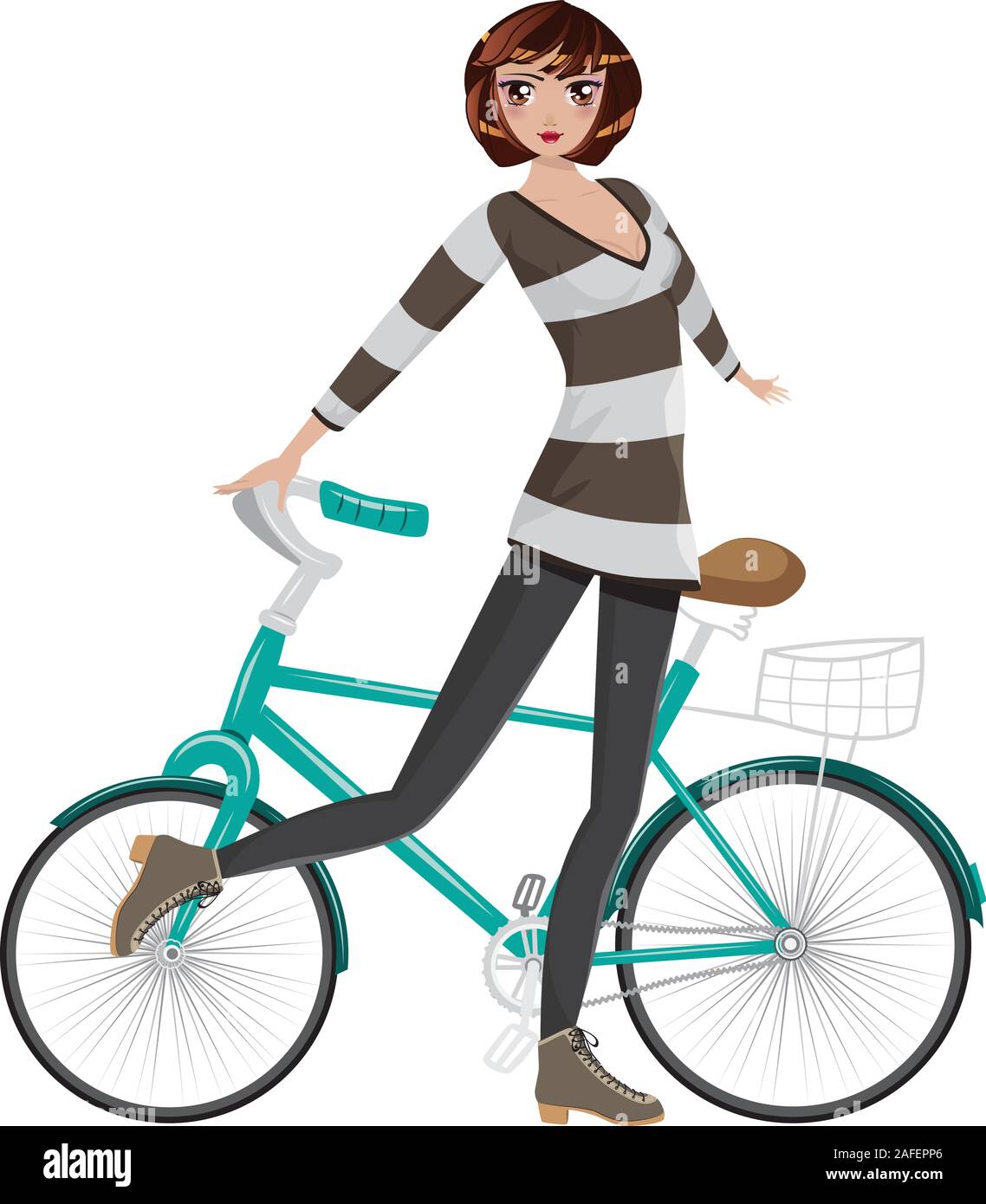 Attractive standing stand Stock Vector Images - Alamy