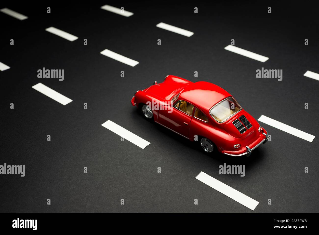 Izmir, Turkey - July 28, 2019. Top and back view of a Porsche Carrera 2 ...